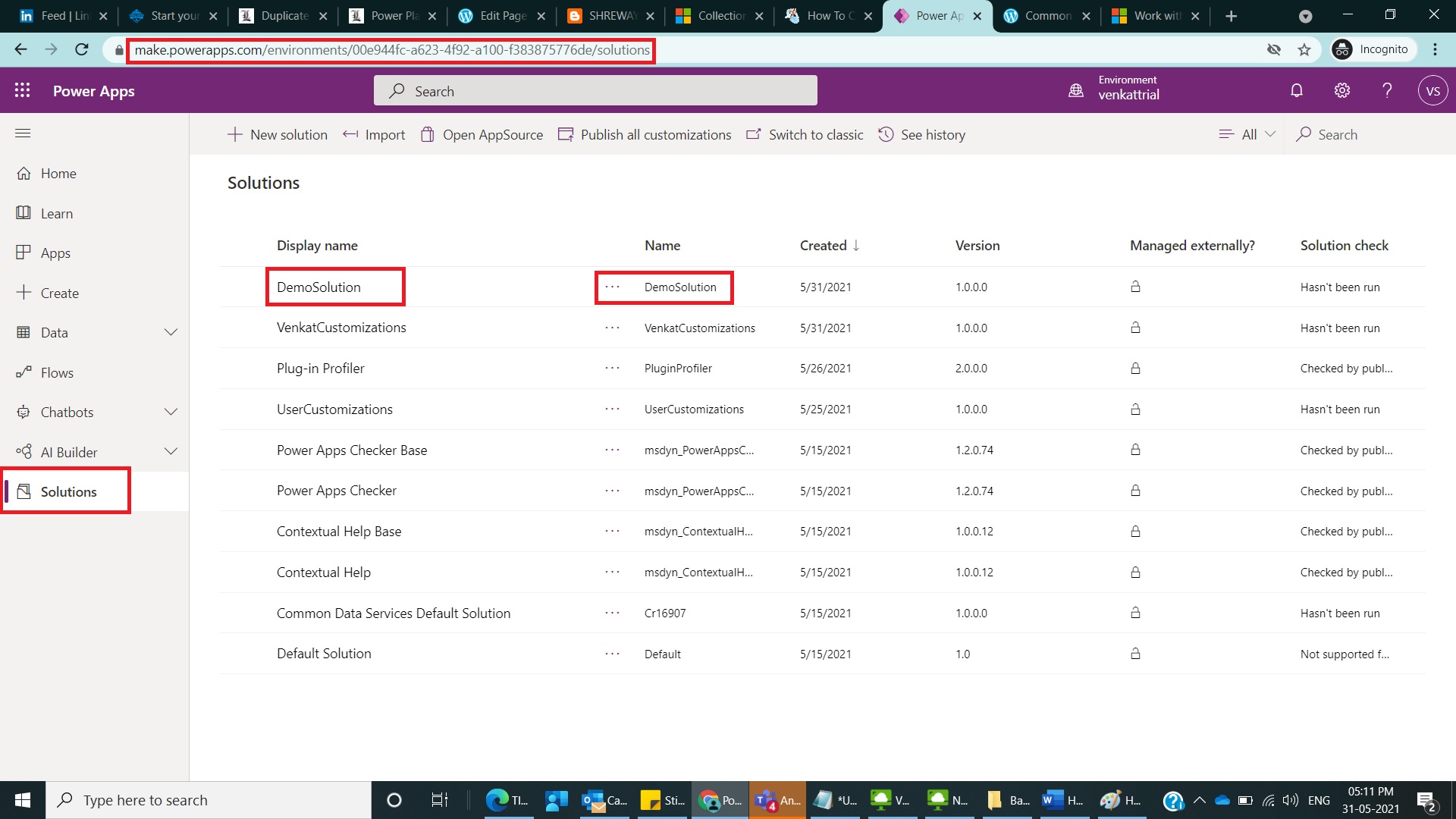 Back to Basics #5: How to create a Solution in Dynamics 365 CRM using ...