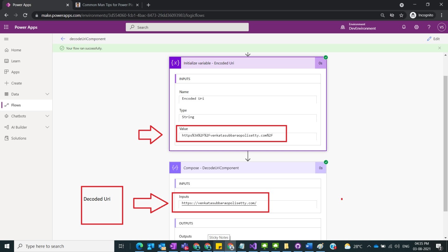 Power Automate Fundamentals # 3: Usage of Decode Uri in Power Automate ...
