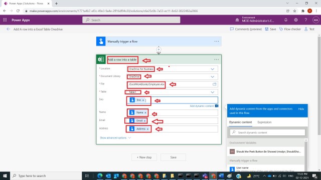 Power Automate Fundamentals # 36: Add A row into an Excel Table ...