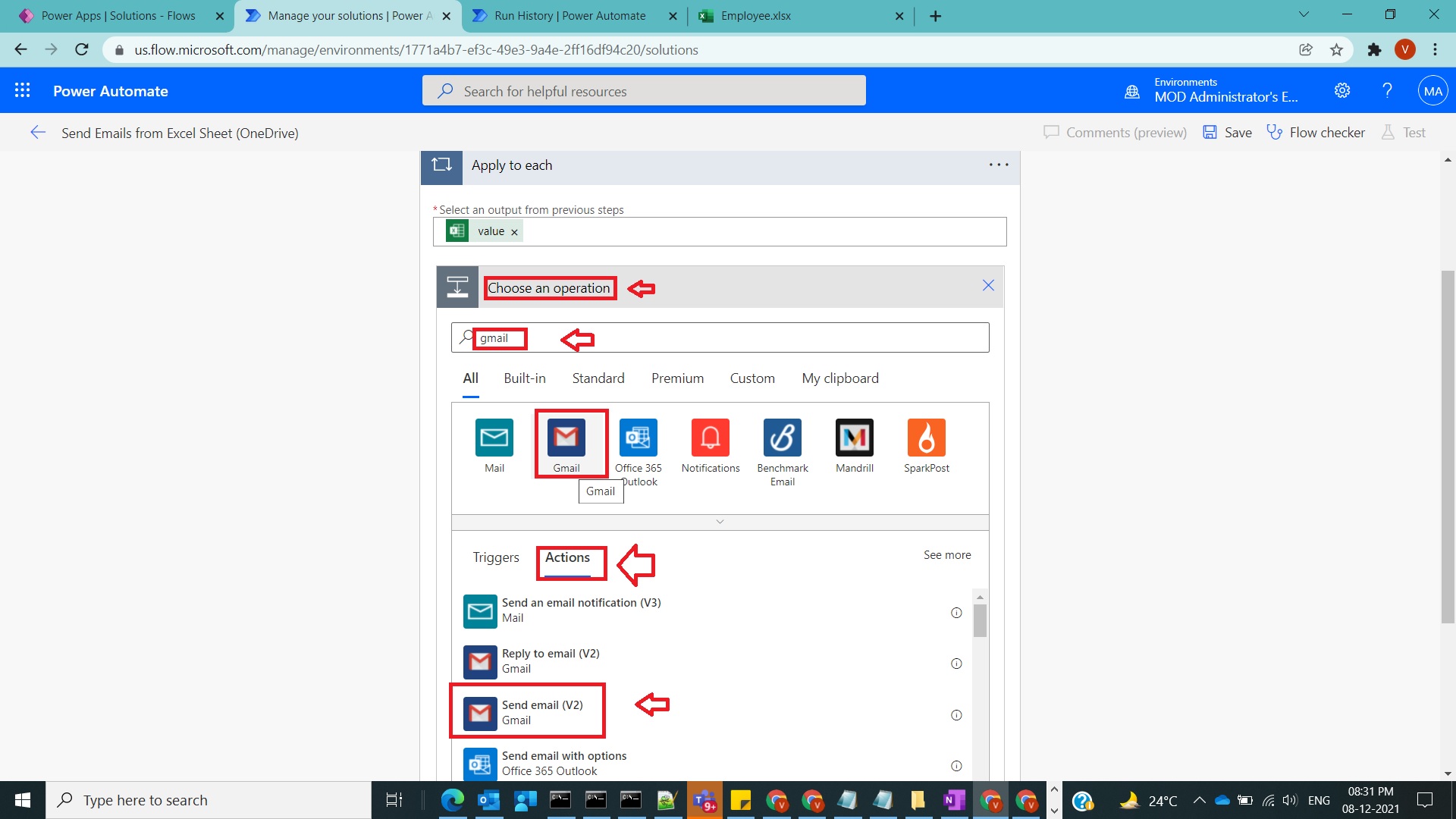 Power Automate Fundamentals # 37: Send Emails from Excel Sheet ...