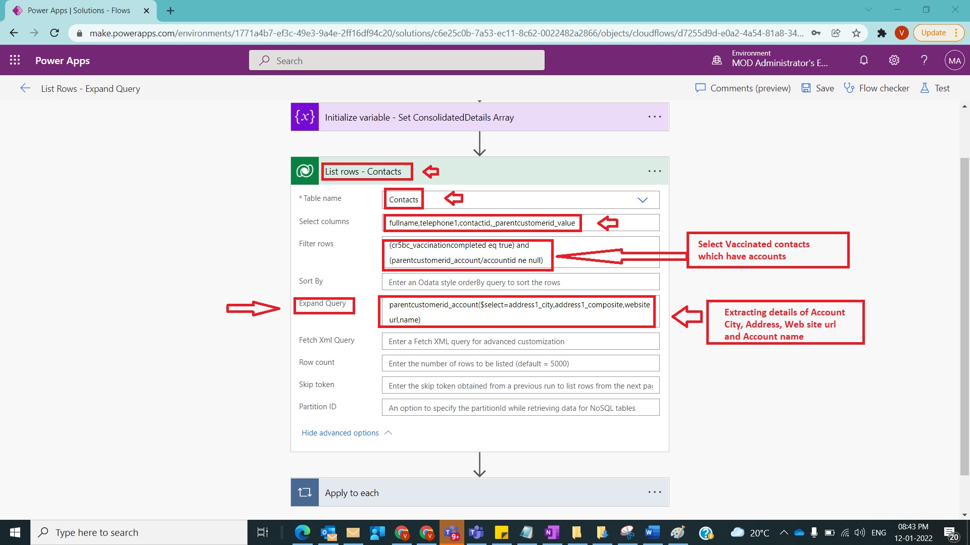 Power Automate Fundamentals # 47: List Rows Based on Expand Query in ...