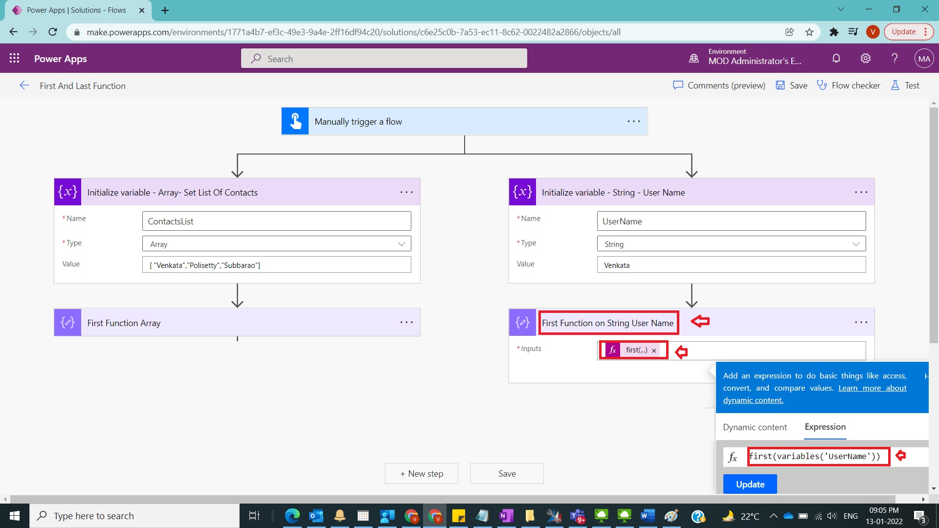 Power Automate Fundamentals # 48: Usage of First & Last Function in ...