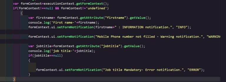 Back to Basics # 42: Set Form Notifications with Webresource in ...