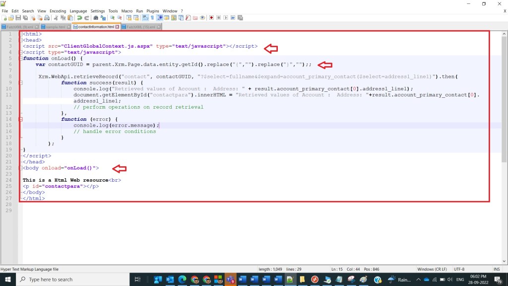 Back to Basics # 66: Working with a Html Webresource in Dynamics CRM – Common Man Tips for Power ...