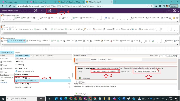 Back to Basics # 70: Run JavaScript from Ribbon WorkBench in Dynamics CRM – Common Man Tips for ...
